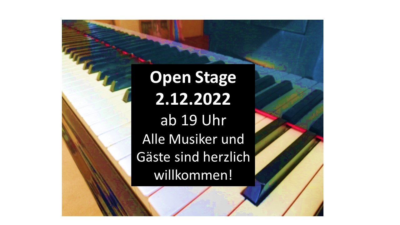 2.12.2022 Open-Stage ab 19 Uhr - Alte Residenzapotheke